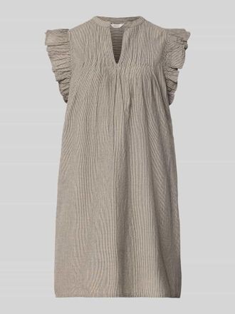 Mbym Knielanges Kleid mit R&uuml;schen&auml;rmeln Modell Gemala