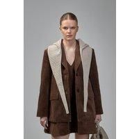 Ganni Seersucker Corduroy Blazer