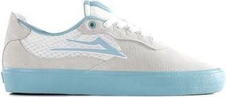 Lakai Essex Low Skate Chaussures pour Homme - Chaussures de Skateboard pour Homme, daim blanc aqua, 46 EU