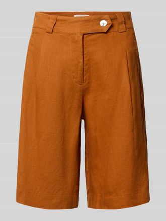Christian Berg Bermudas aus Leinen mit Ges&auml;&szlig;taschen