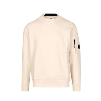 C.P. Company Diagonal Raised Rundhals-Sweatshirt - - Knitwear - Herren - Beige - 2XL