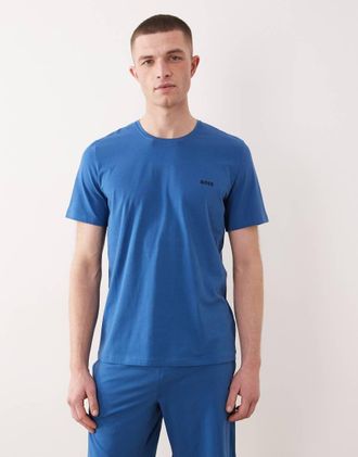 HUGO BOSS Mix & Match - Lounge-T-Shirt in Blau
