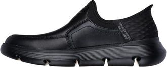 Skechers Homme Garza Dorado Basket, Black Leather, 48.5 EU