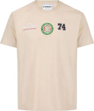 Iceberg Homme, Tops, Beige, Taille: S Bermuda Slim Fit en jersey de coton