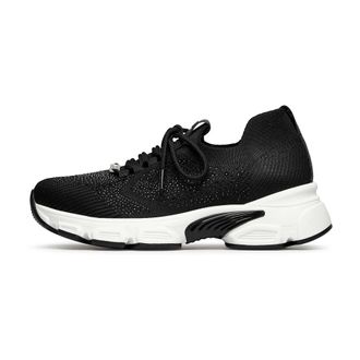 Loriblu Femme, Chaussures, Noir, Taille: 38 EU Baskets en tissu avec cristaux