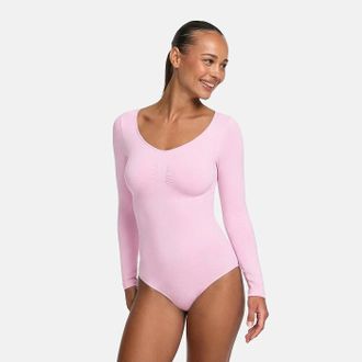 creamy fabrics Bodysuit Sculpting Shapewear Longsleeve mit Slip