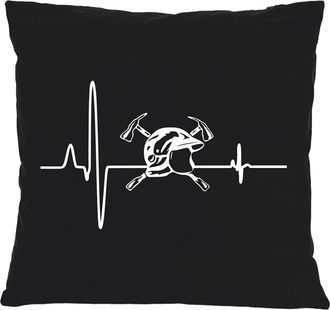 Spass Kostet Kissenbezug Kissenhülle Dekokissen Hülle Feuerwehr Herzschlag 40 x 40 cm
