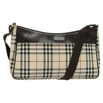 Burberry Pre-owned Toile sacs-ports-paule - Femme - Pre-owned - Beige - Taille: ONE Size