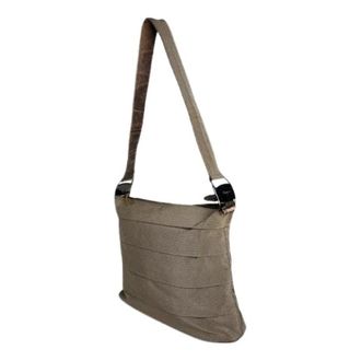 Ferragamo Sac bandouli&egrave;re en tissu Pre-owned - Femme - Pre-owned - Brun - Taille: ONE Size
