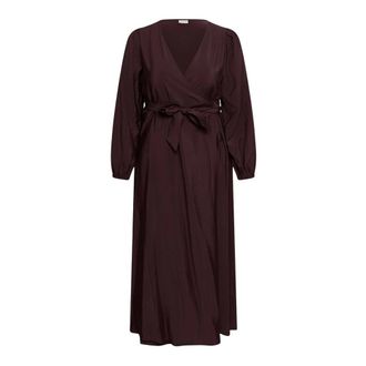 Kaffe Curve KClara Kleid - - Dresses - Damen - Braun - XL