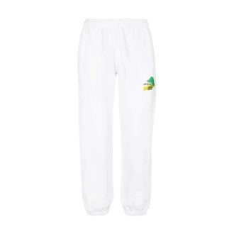 Off-white Logo Baumwoll-Sweathose mit elastischem Bund - - Trousers - Herren - Wei&szlig; - L
