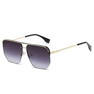 Generic Lunettes de soleil tendance pour hommes et femmes 2025 pour les vacances en plein air tir de rue lunettes de soleil décoratives (couleur : A, taille :