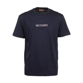 Missoni Stilvolles T-Shirt - - Tops - Herren - Blau - S