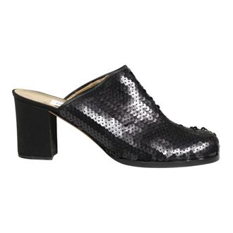 Dolce & Gabbana Femme, Chaussures, Noir, Taille: 40 EU Mules Sandales