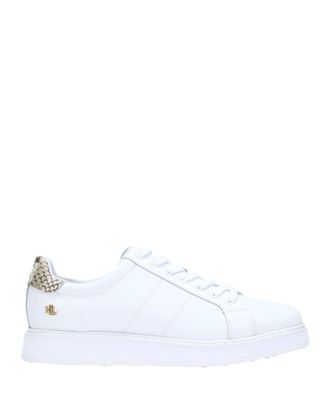 Ralph Lauren ANGELINE II EMBOSSED LEATHER SNEAKER
