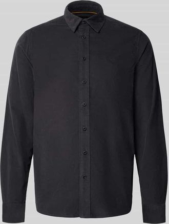 PME Legend Regular Fit Freizeithemd mit Kentkragen und Label-Stitching