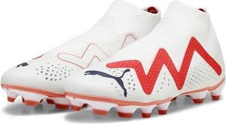 Puma Chaussures de Football Future Match+ LL FG/AG pour Homme, Puma White PUMA Black Fire Orchid, 46.5 EU