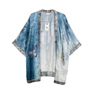 Pierre-Louis Mascia Femme, Vestes, Multicolore, Taille: ONE Size Cape Florale Ouverte sur le Devant