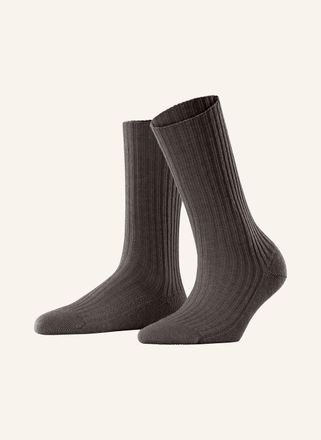 Falke Str&uuml;mpfe Cosy Wool Boot Mit Merinowolle braun
