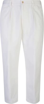 Eleventy Homme, Pantalons, Blanc, Taille: W31 Fatique Relax Fit Pantalons