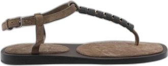 Brunello Cucinelli Slide-Sandalen - - Shoes - Damen - Braun - 37 EU