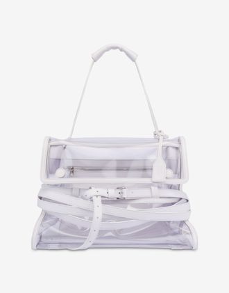 Moschino Moschino Tie Me Medium Umh&auml;ngetasche - Wei&szlig;