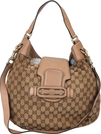 Gucci Crossbody Bags - Gucci GG Monogram Horsebit Hobo Shoulder Bag - Gr. unisize - in Bunt - für Damen