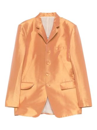 Jean Paul Gaultier blazer &agrave; d&eacute;tail de corset (1998) - Orange