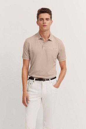 Bugatti Poloshirt mit dezenten Kontraststreifen