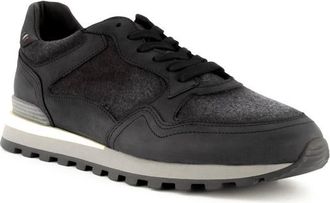 Rosso E Nero Herren Sneaker grau Glattleder