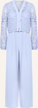 Phase Eight Set Winona: Jumpsuit Und Jacke Aus Lochspitze blau