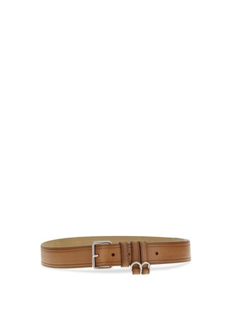 Miu Miu Womens Leather Belt Cognac Calf