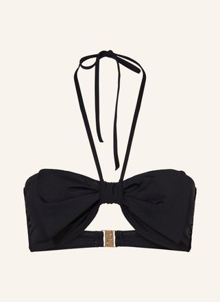 Seafolly Bandeau-Bikini-Top Beau Bow schwarz