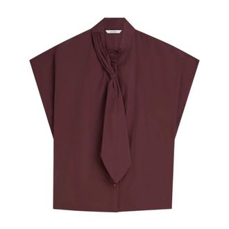 Summum Top Taft Light - - Blouses & Shirts - Damen - Rot - M