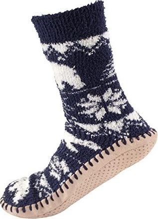 BambooMN Chaussons en fourrure douce pour femme avec pompon, deux tailles, ours polaire, 2/7 UK