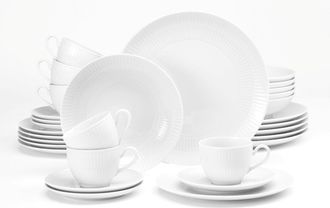 SELTMANN WEIDEN Kombiservice 30-teilig, Amina wei&szlig;