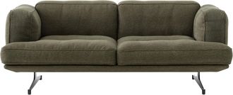 & Tradition Canap&eacute; 2 places Inland AV22, pi&eacute;tement noir & Tradition