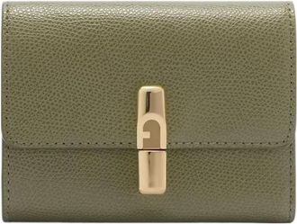 Furla Portemonnaie - Furla Iride S Compact Wallet - Gr. unisize - in Gr&uuml;n - f&uuml;r Damen