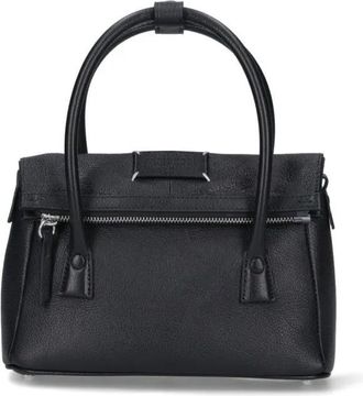 Maison Margiela Hobo Bags - Rectangular Black Sheepskin Leather Tote - Gr. unisize - in Schwarz - f&uuml;r Damen