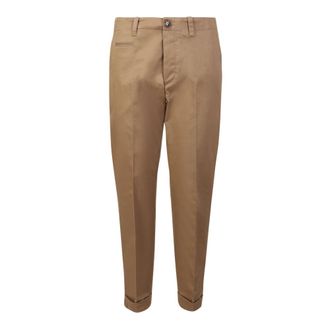 Pantaloni Torino Beige Slim Fit Hose mit Schnalle - - Trousers - Herren - Beige - W34