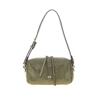 Pinko Pinko - Mini sac bandouli&egrave;re enti&egrave;rement strass&eacute; - Femme - Sacs - Vert - Taille: ONE Size
