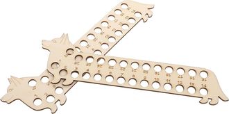 Supvox 2 St&uuml;ck Garnwickelplatte aus Holz Kompakte Kreuzstich und Stickwickelbretter Platzsparend und Langlebig f&uuml;r Garnorganisation