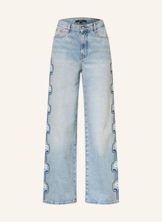 Maje Wide Leg Jeans blau