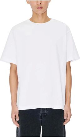 Kenzo Homme, Tops, Blanc, Taille: S T-shirt oversize brod&eacute; Boke Flower 2.0
