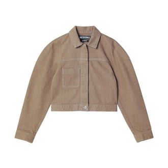 Jacquemus Femme, Vestes, Beige, Taille: 36 FR La Veste Ovalo Cargo