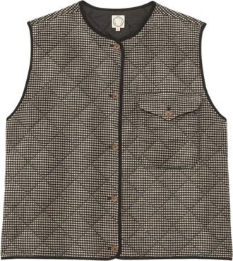 Ines De La Fressange Femme, Vestes, Noir, Taille: 42 FR Veste dhiver &agrave; carreaux