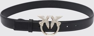 Pinko Lederg&uuml;rtel mit Love Birds-Logoplakette