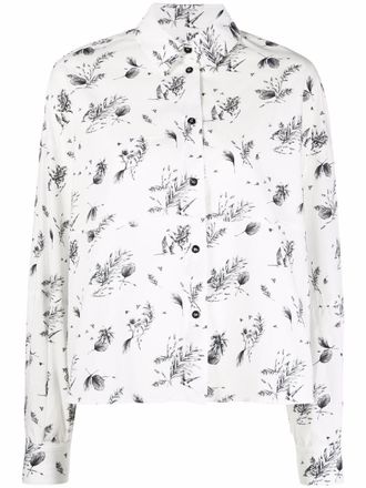 Woolrich chemise en soie imprim&eacute;e - Blanc