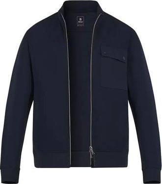 Boggi Milano Herren Sweatjacke blau unifarben