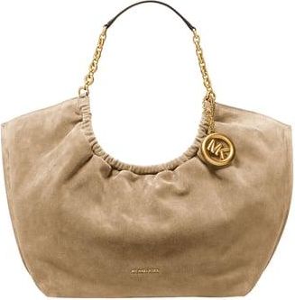 Michael Kors Sac &agrave; main &agrave; d&eacute;tail chaine et logo m&eacute;tallique en cuir
